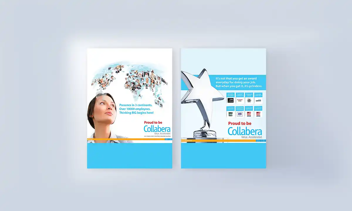 Collabera Technologies Office Branding Design Graphics